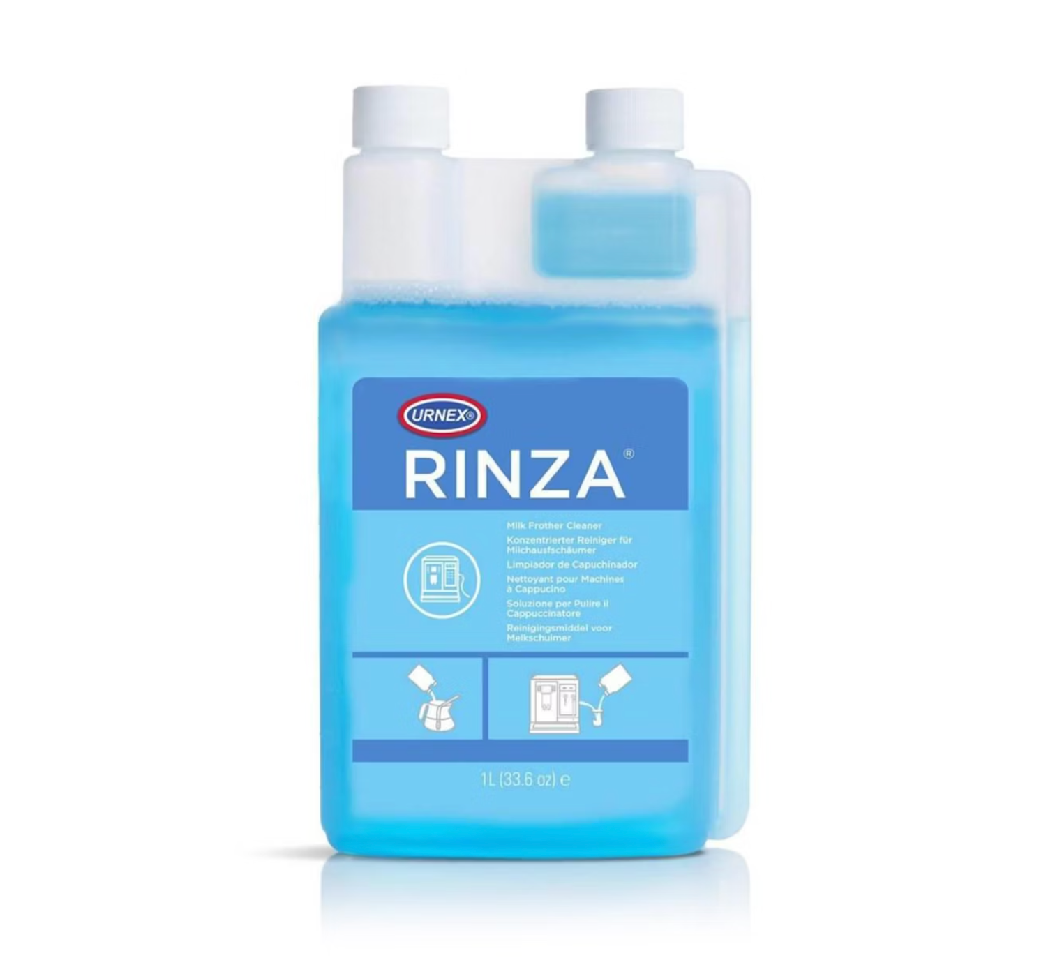 Urnex Rinza Milk Frother Cleaner – 1L (33.6oz) – Big Kahuna Coffee